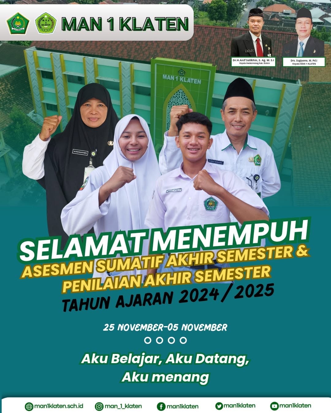 MAN 1 Klaten Gelar Penilaian Akhir Semester (PAS) dan Asesmen Sumatif Akhir Semester (ASAS ...